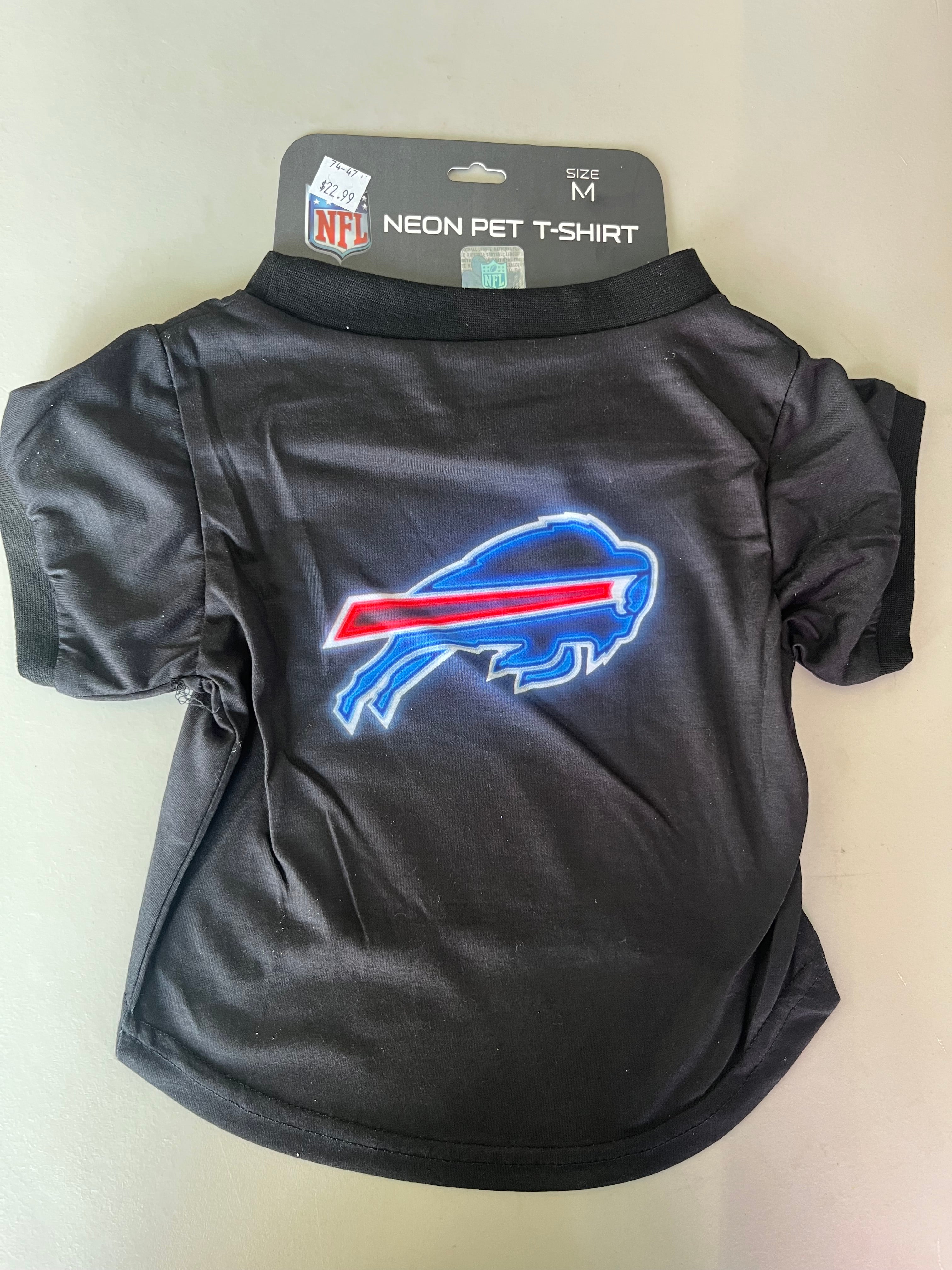 NFL Buffalo Bills Neon Pet T-Shirt | Totally Buffalo Store & More