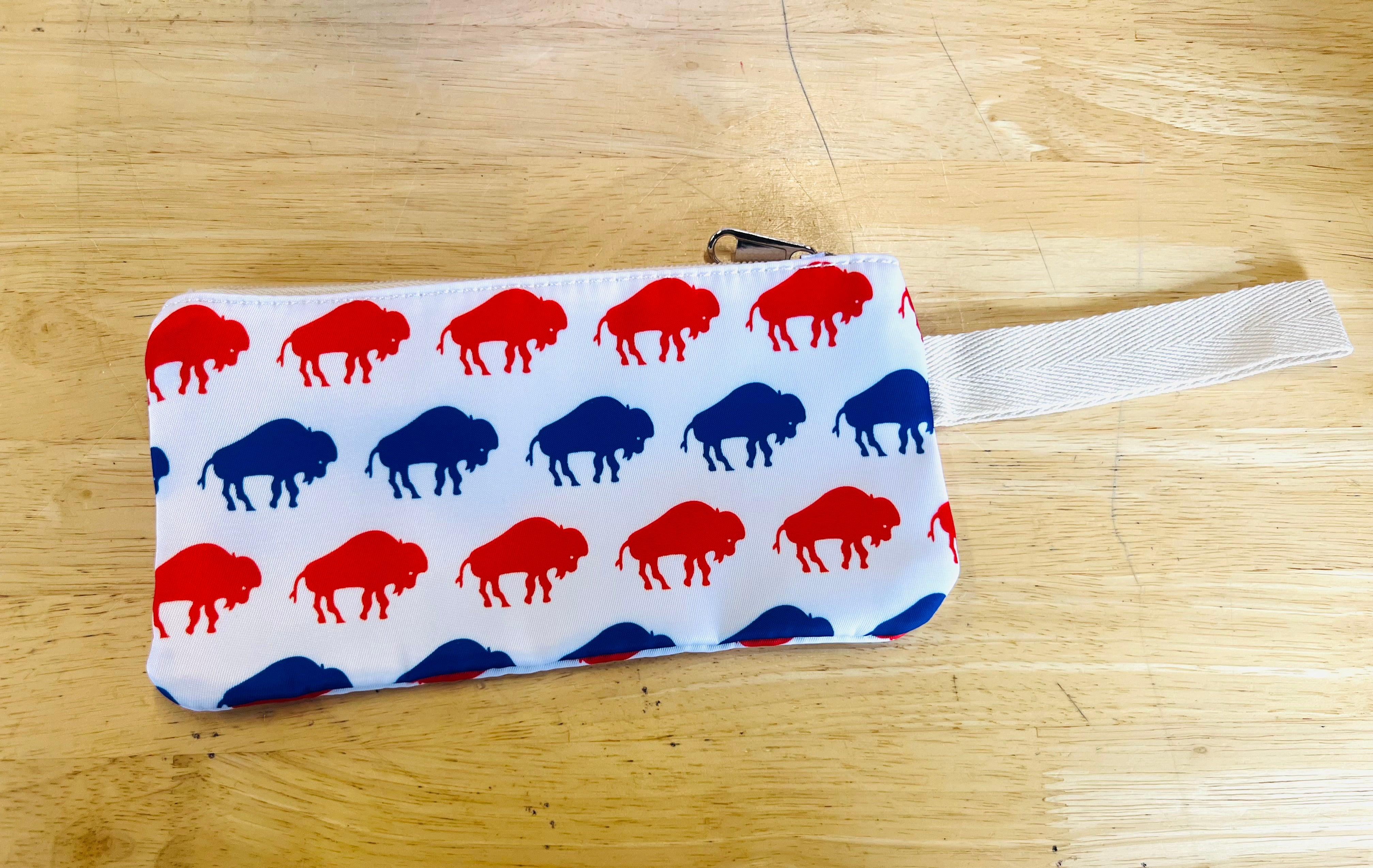 Zipper Bags-Red and Blue Buffalo | Totally Buffalo Store & More