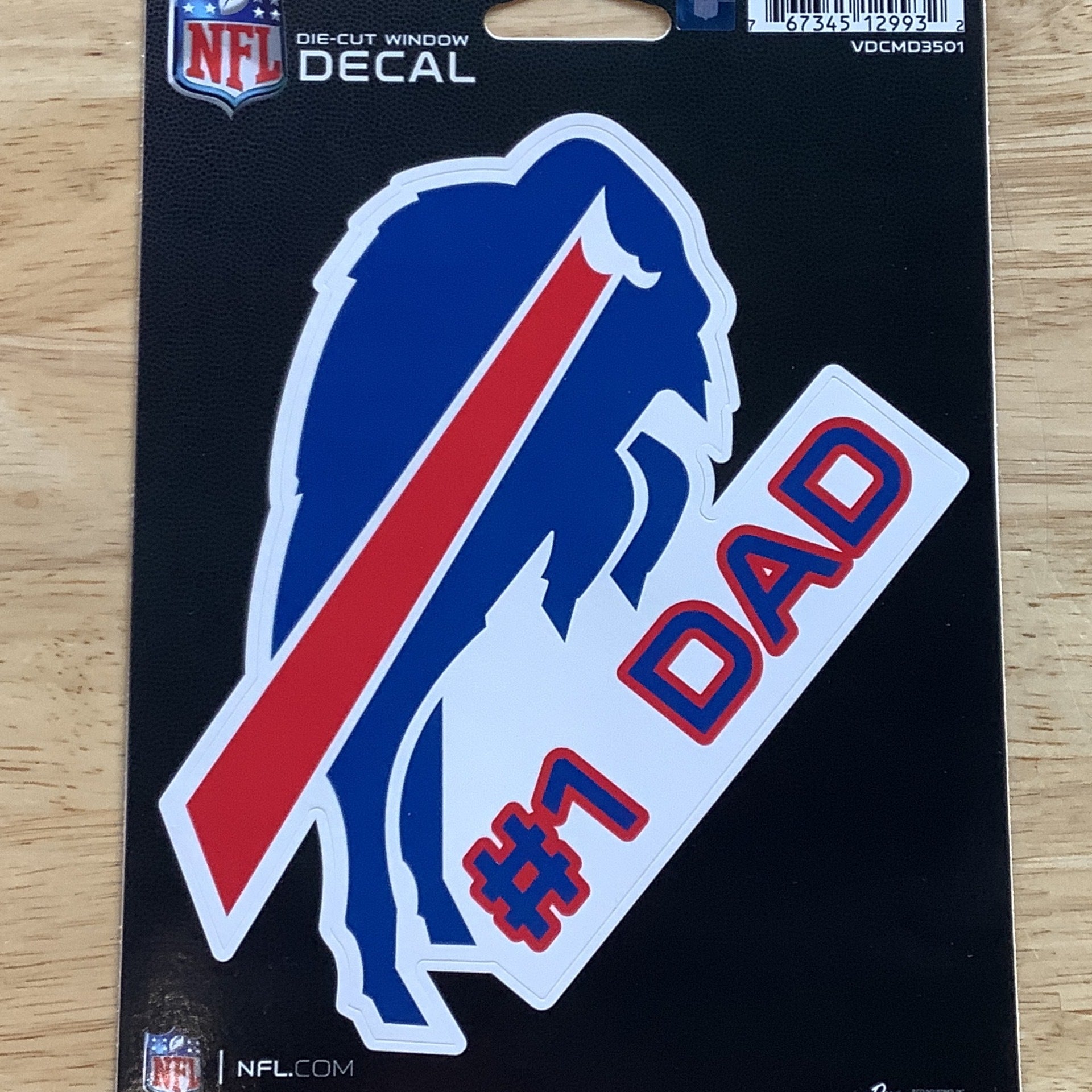 NFL Buffalo Bills #1 Dad Die Cut Vinyl Decal | Totally Buffalo Store & More